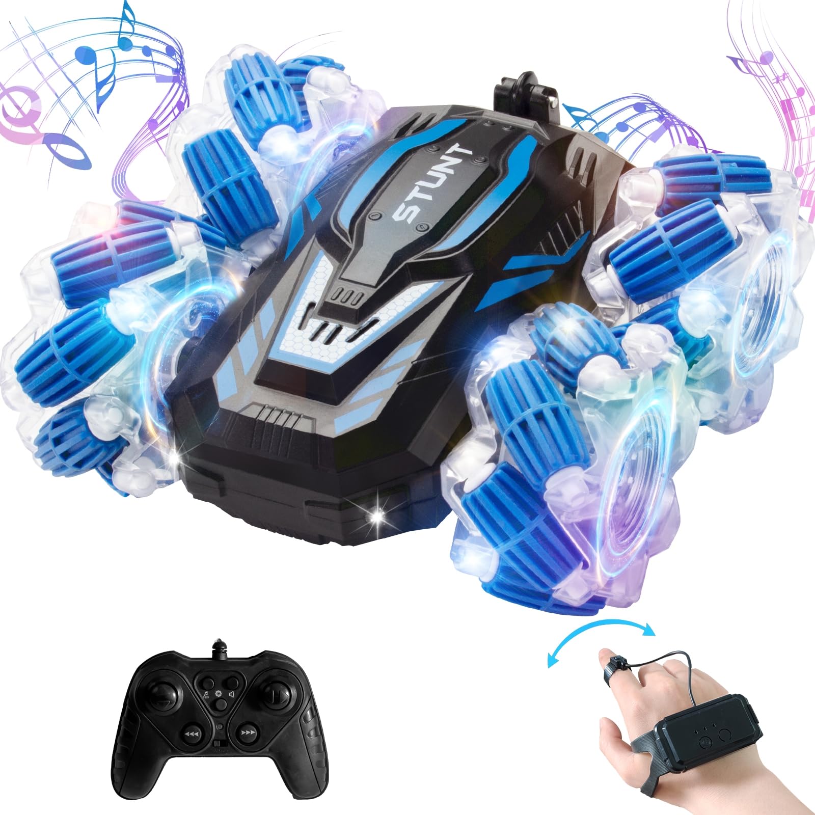 Amazon.com: YEMIAI Remote Control Car, 2.4 Ghz 4WD Gesture Sensing RC ...