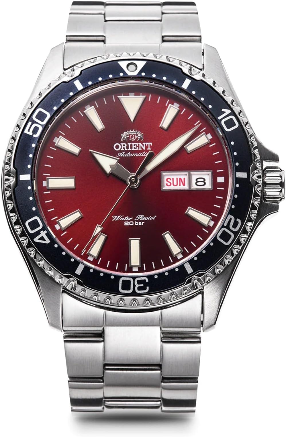 Orient Men's Kamasu Stainless Steel Japanese-Automatic Diving Watch ...