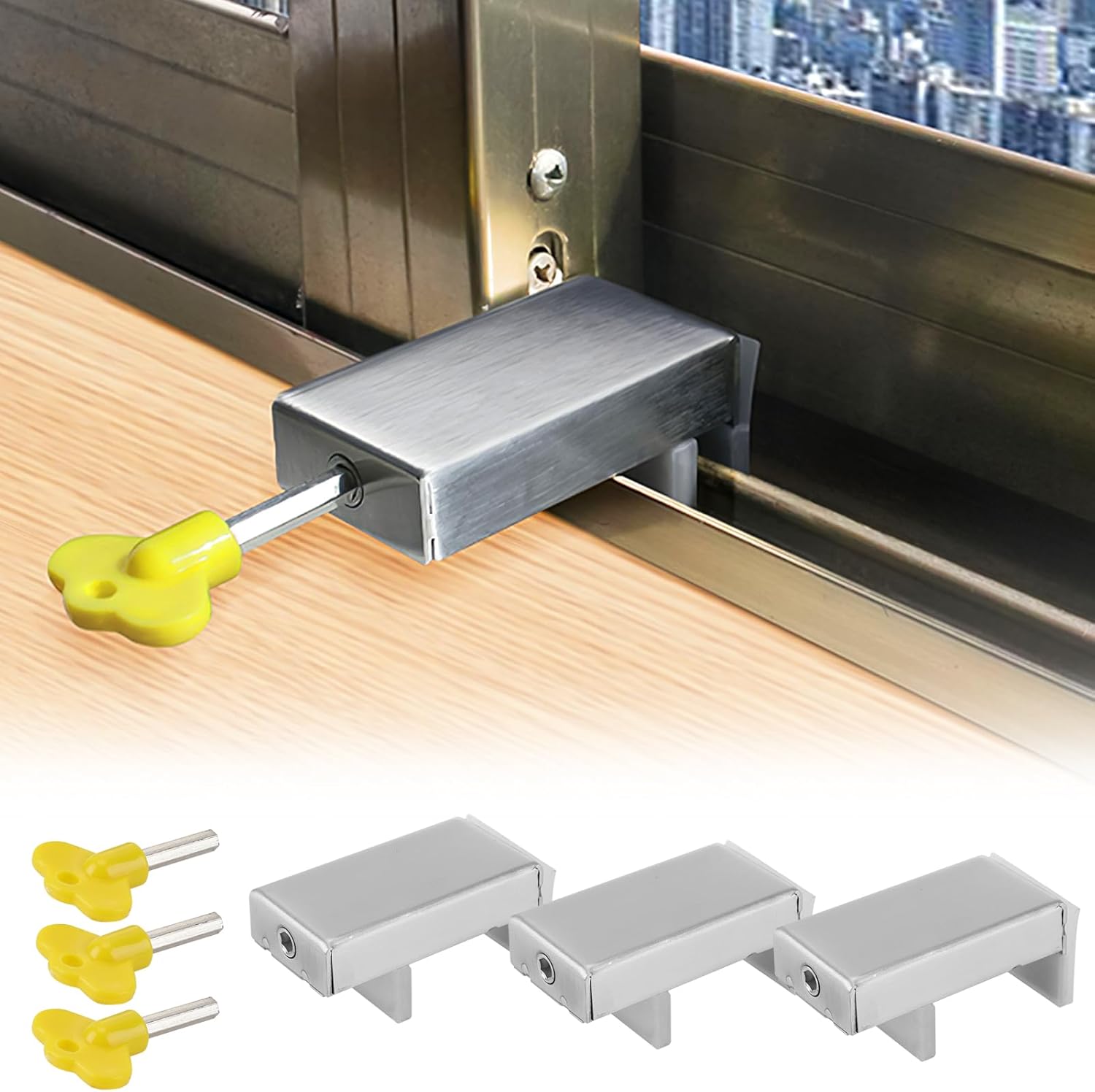 Sliding Door Lock, Sliding Bay Lock, Sliding Bay Window Lock, with Key ...