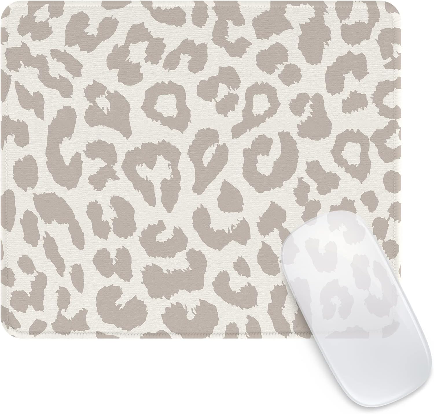 Amazon.com: Seorsok Grey Leopard Mouse Pad, Mouse Mat Square Waterproof ...