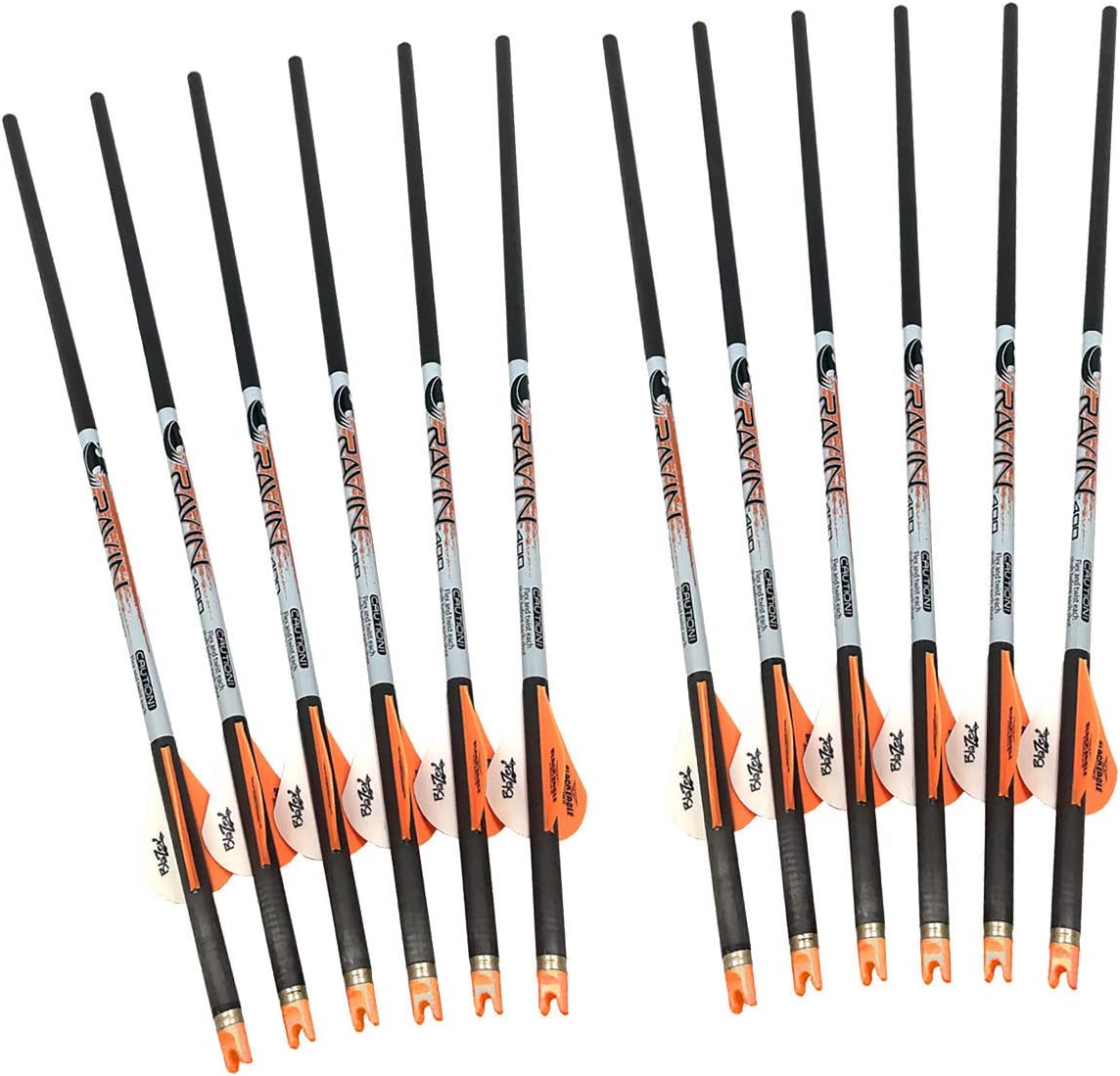 Amazon.com : Ravin Crossbows 12-Pack of 400 Grain Carbon Arrows (R139 ...
