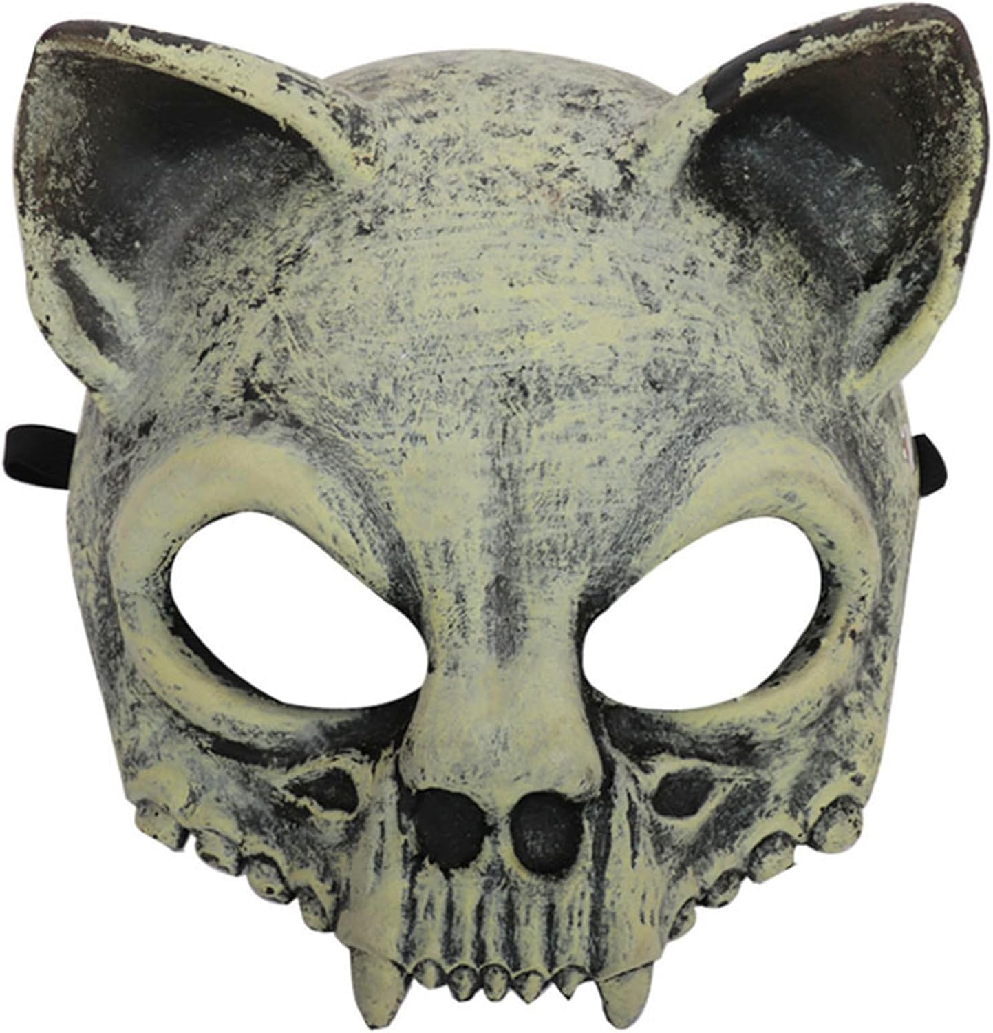 Amazon.com: AVMBC Cat Skull Mask Halloween Cat Full Face Mask Horror ...