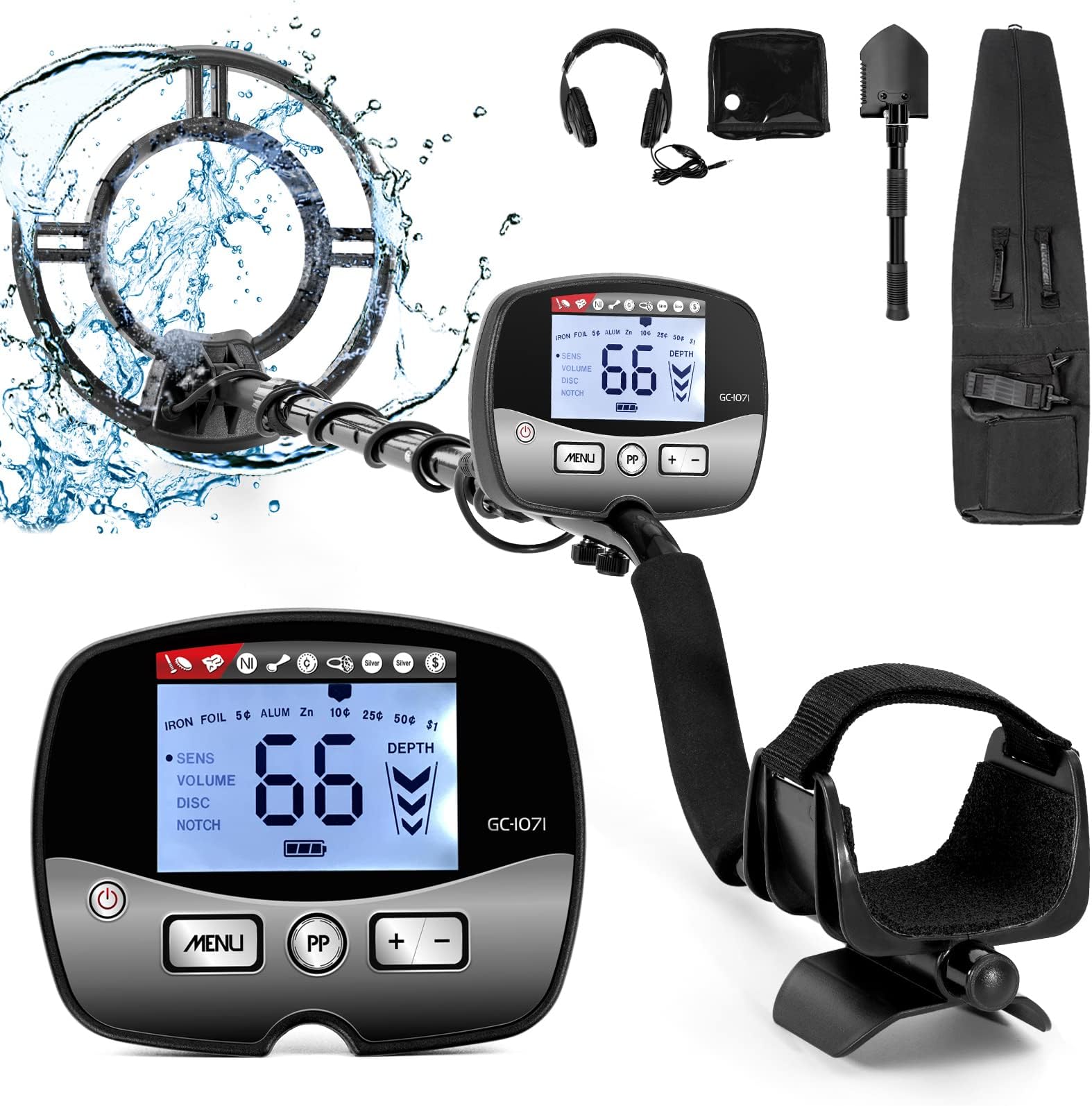 Amazon.com : GER DETECT Titan 1000 Long Range Metal Detector - Long ...