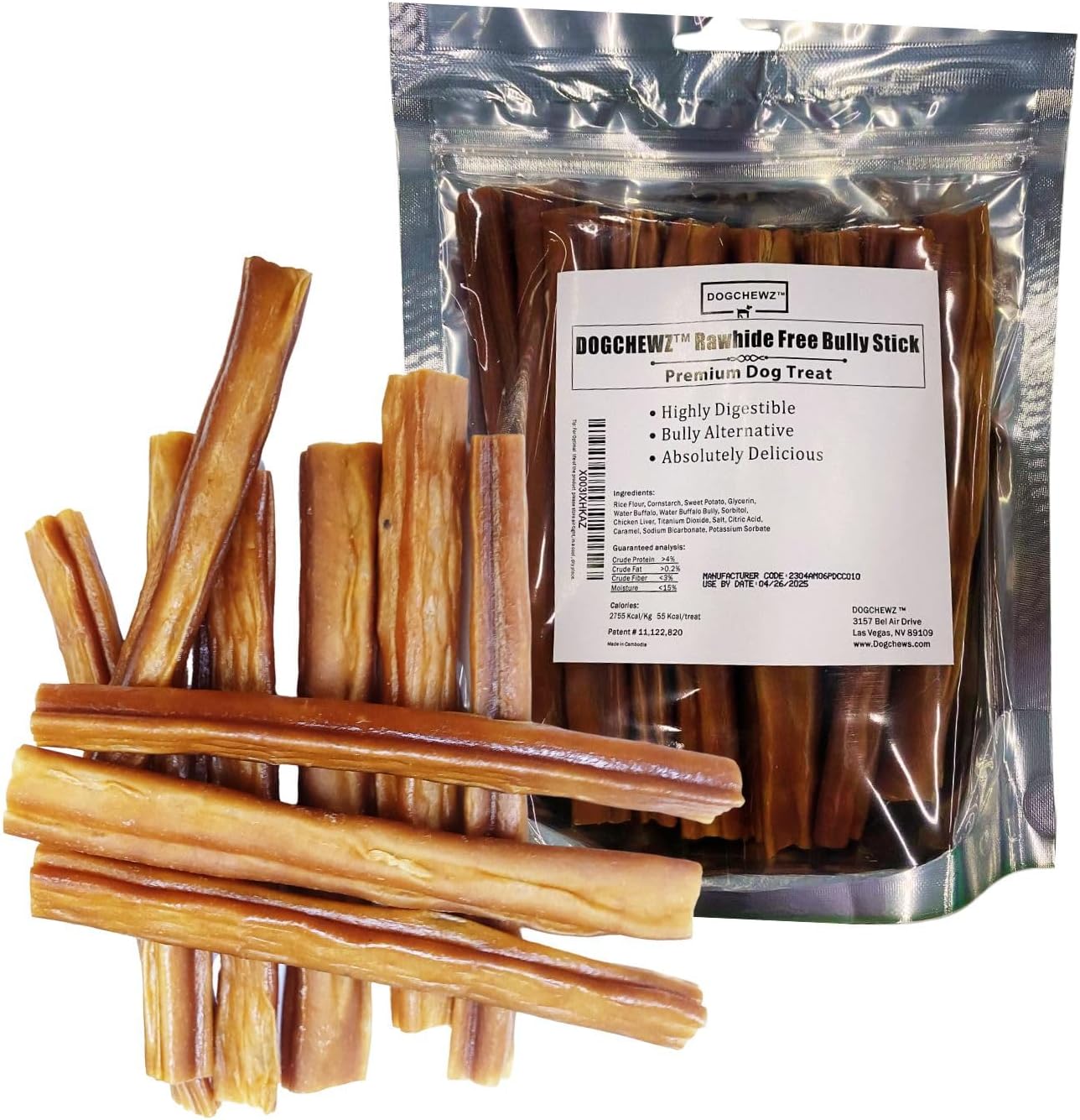 Amazon.com : DOGCHEWZ™ Rawhide Free Kabobs Dog Chew Treats 5" (24 Ct ...