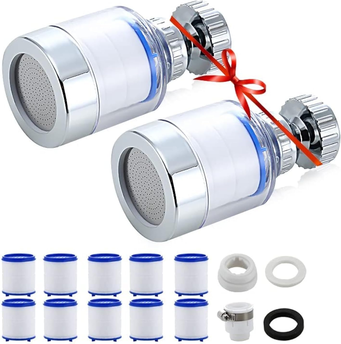 Sink Filter Water Faucet,Universal 360°Rotating Bathroom Sink Filter ...