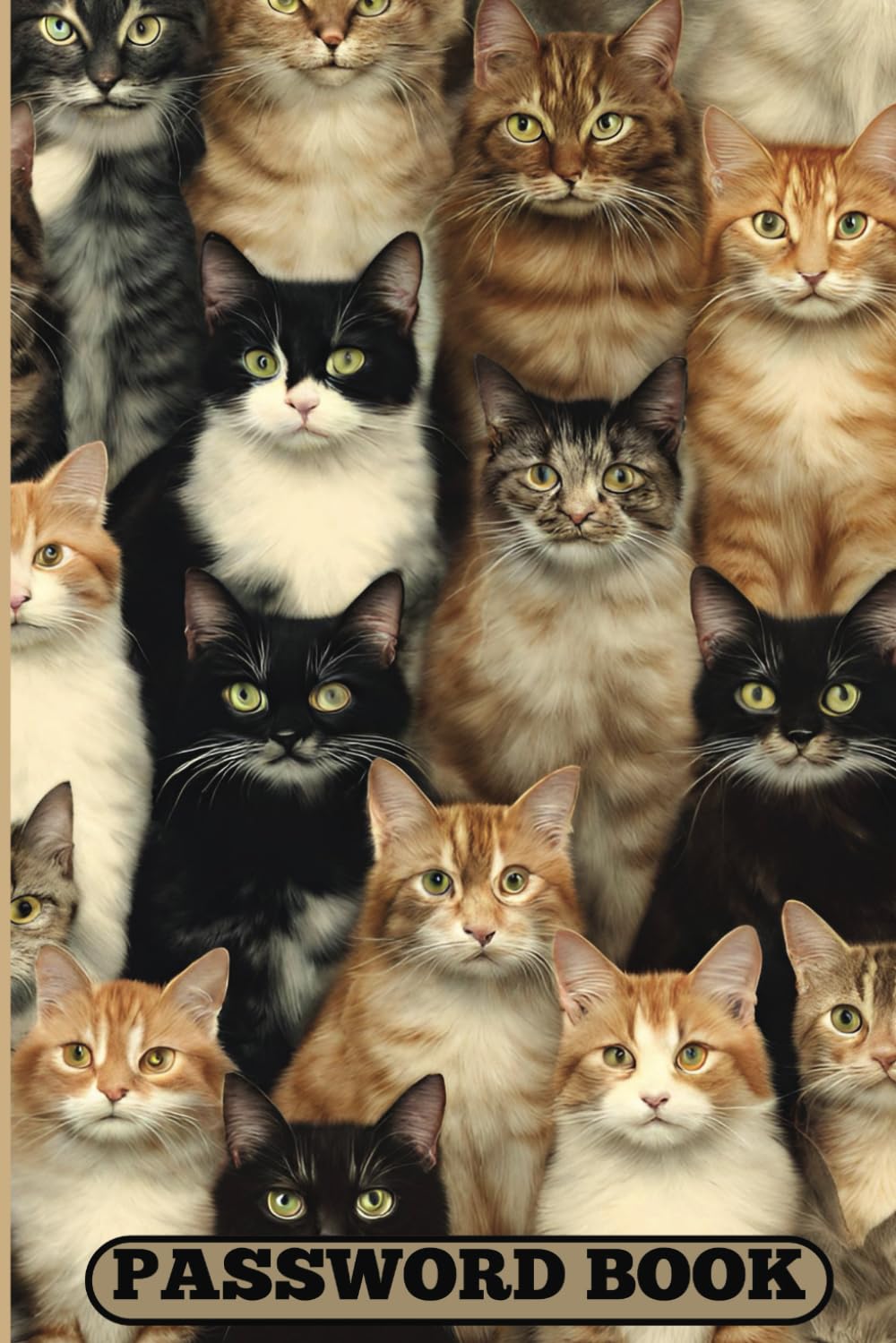 Cats Password, log book, email address, password, website keeper book ...