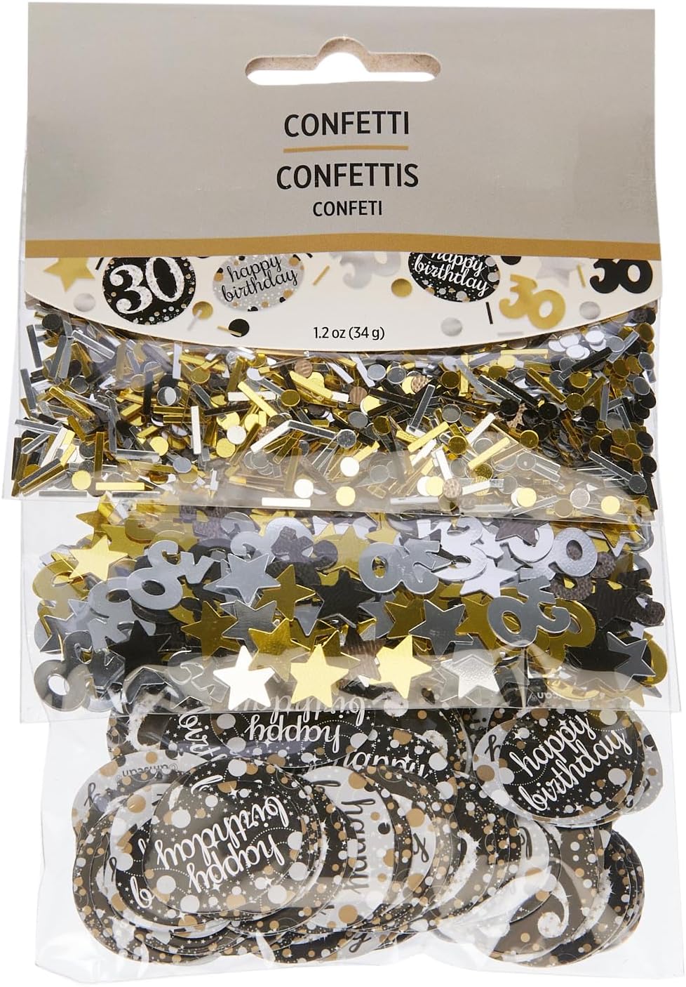 Amazon.com: 3000 Pieces 30th Happy Birthday Confetti Number 30 Birthday ...