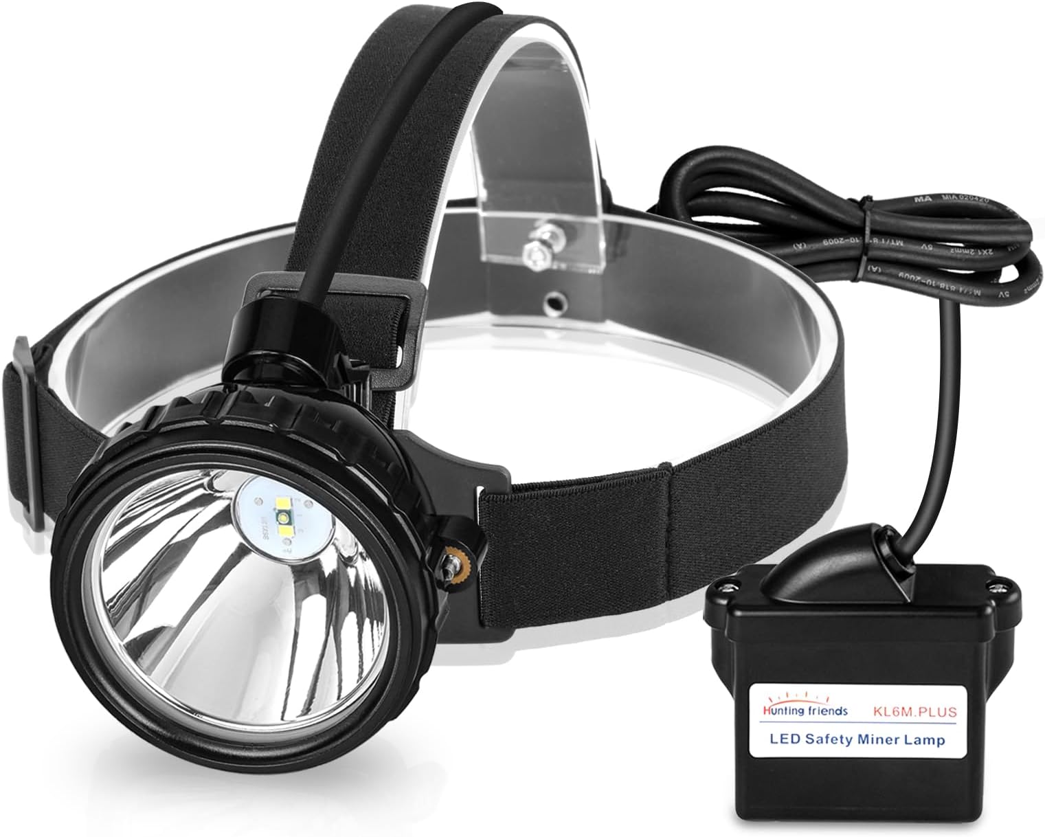 Yongkist Mining Light Rechargeable 1+2 LED Miners Headlamp Waterproof ...