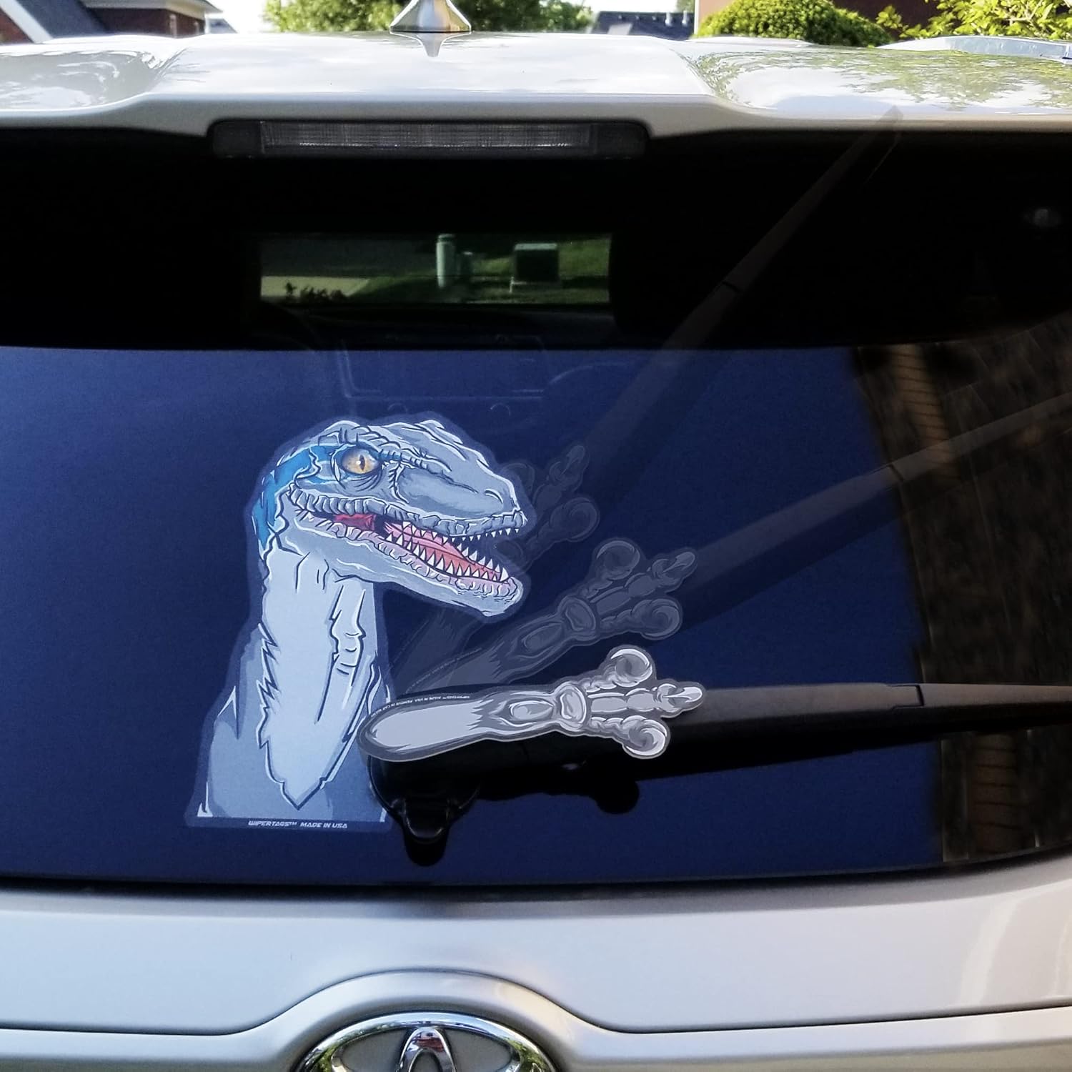 Amazon.com - Velociraptor Waving Claw WiperTags with Decal attaches to ...