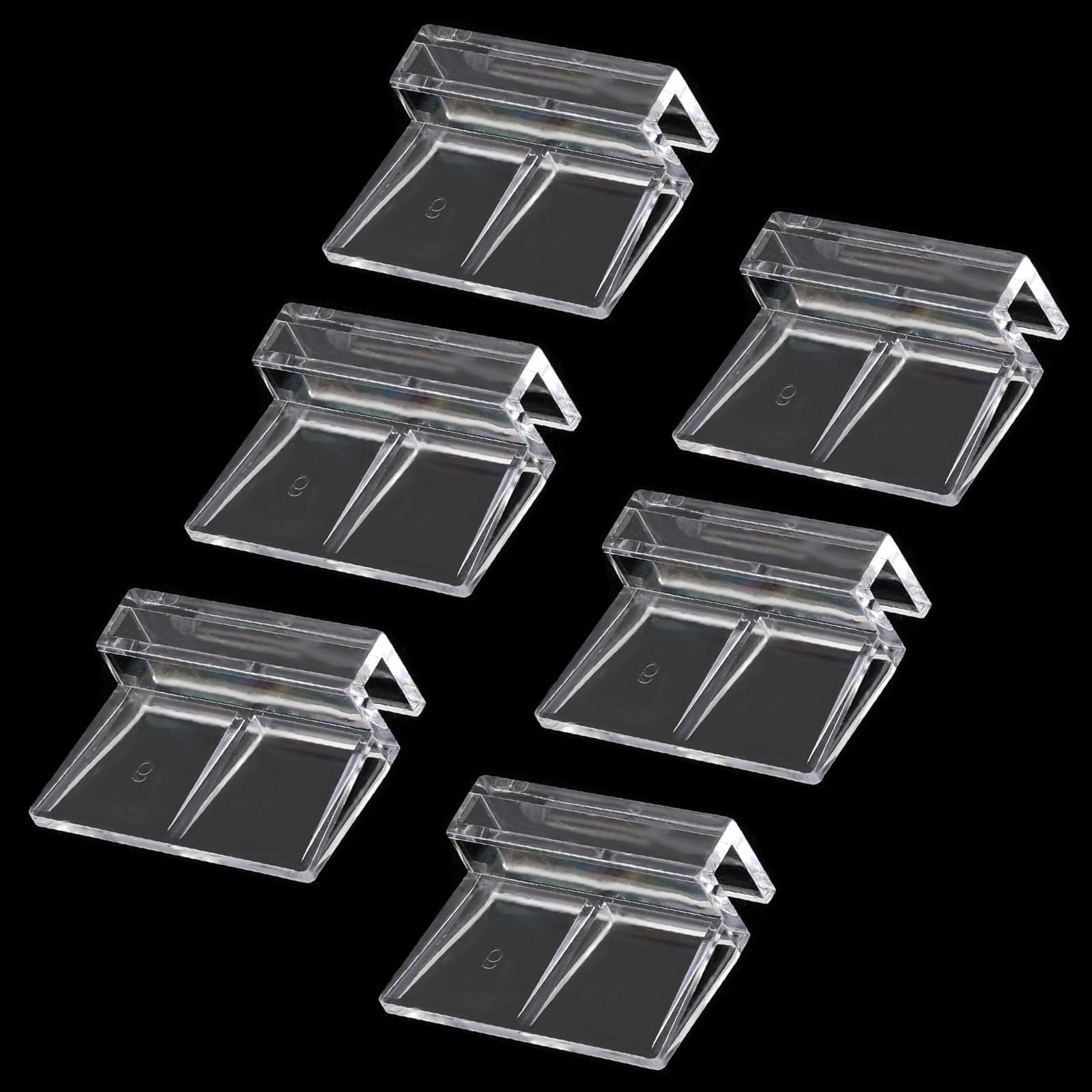 Amazon.com : Sliverdew 6 PCS Aquarium Lid Clips, 6mm Clear Acrylic Fish ...