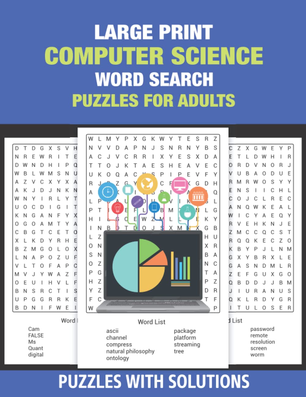 Large Print Computer Science Word Search Puzzle For Adults Large ...