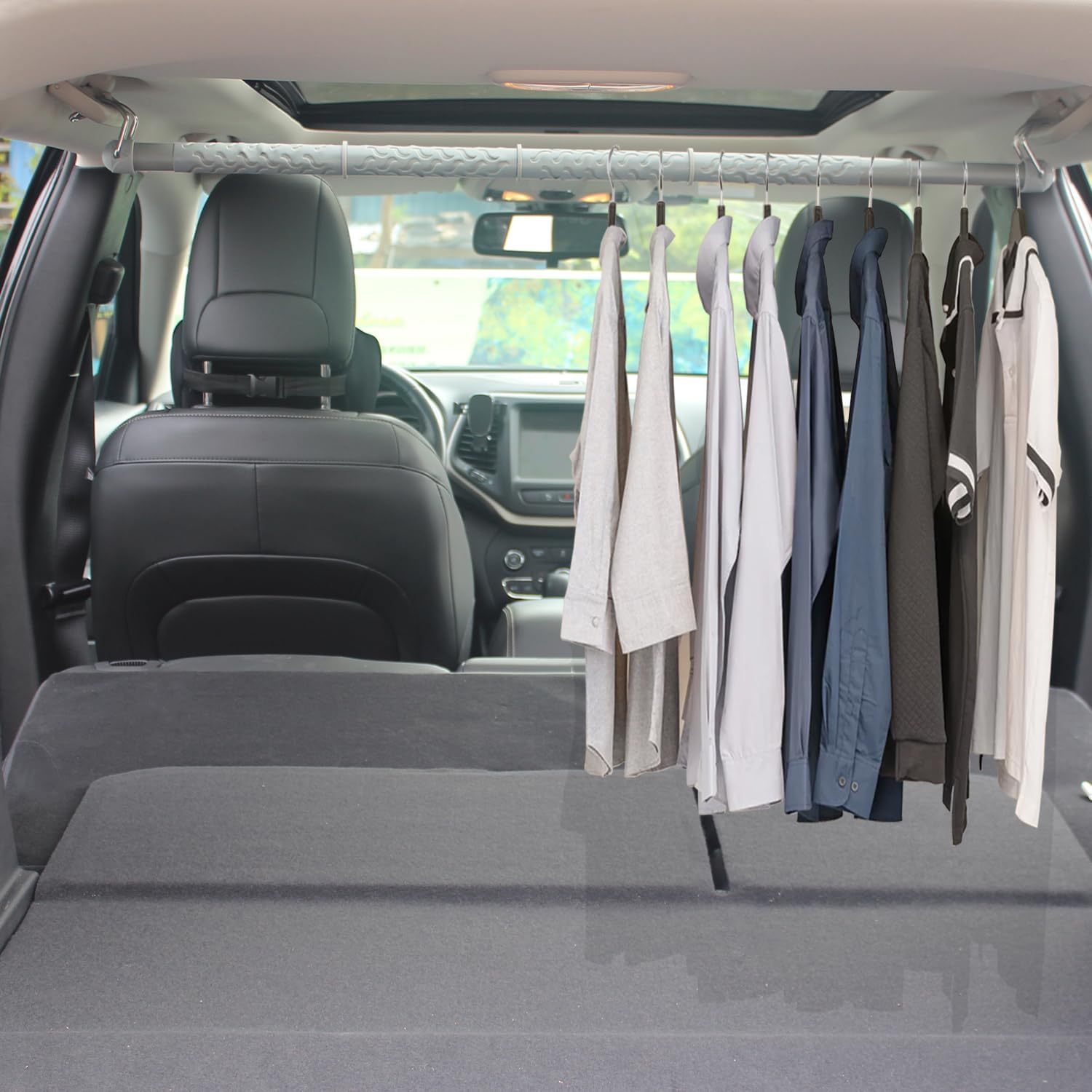 Amazon.com: DC Car Clothes Hanger Bar, Heavy Hooks Hangers Rod Extend ...