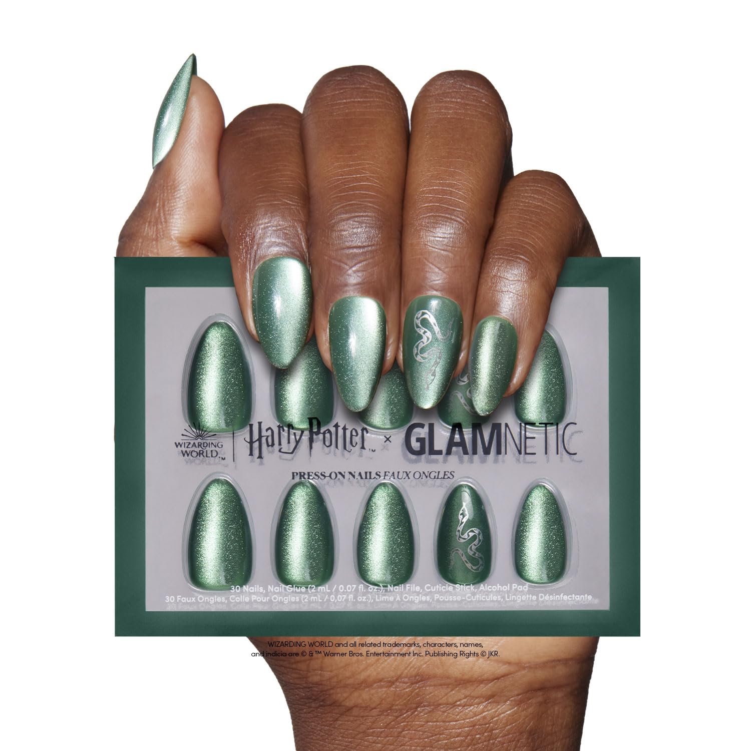 Amazon.com: Harry Potter™ x Glamnetic Press On Nails - Slytherin ...