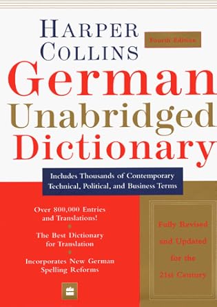 Collins German Unabridged Dictionary, 4th Edition: Peter Terrell ...
