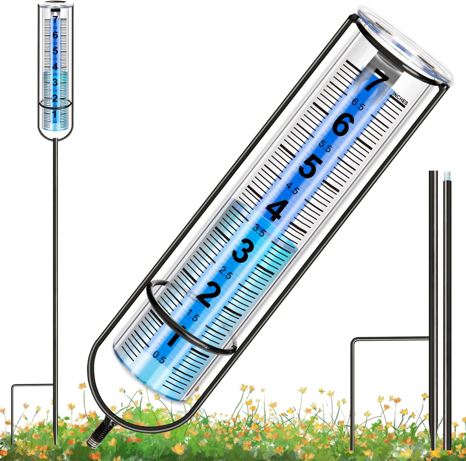 Amazon.com : RYOEIKT Rain Gauge Upgraded, 7" Freeze Proof Thickened ...