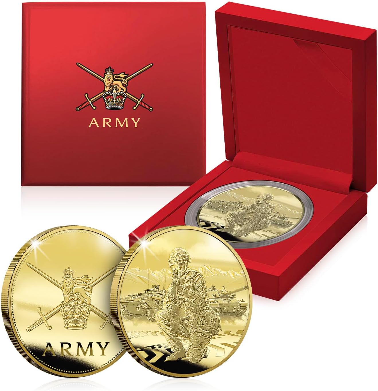 The Koin Club British Army Gold Coin Medal in HM Armed Forces Insignia ...