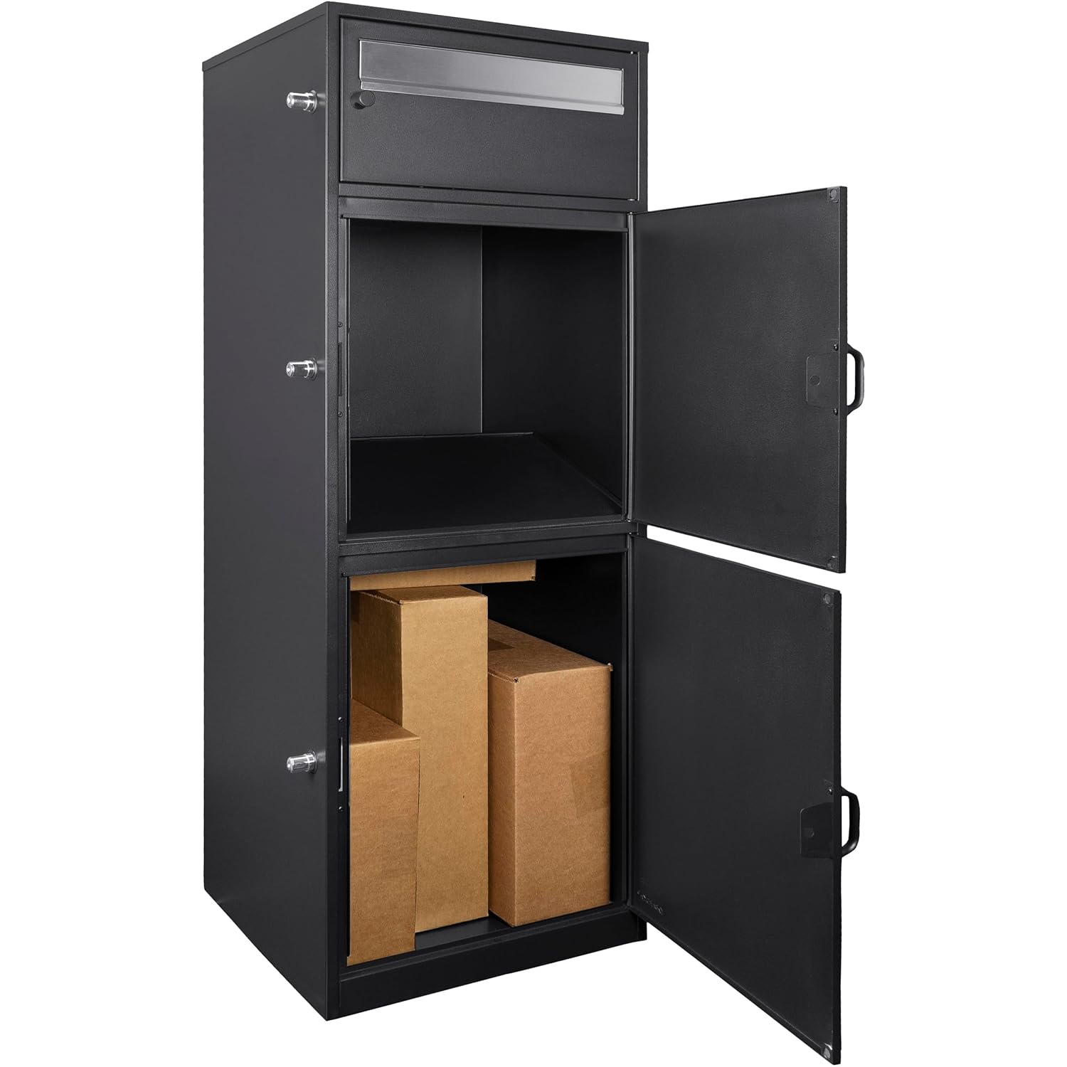 Barska Large Package Delivery Parcel Mail Steel Drop Box for Porch with ...