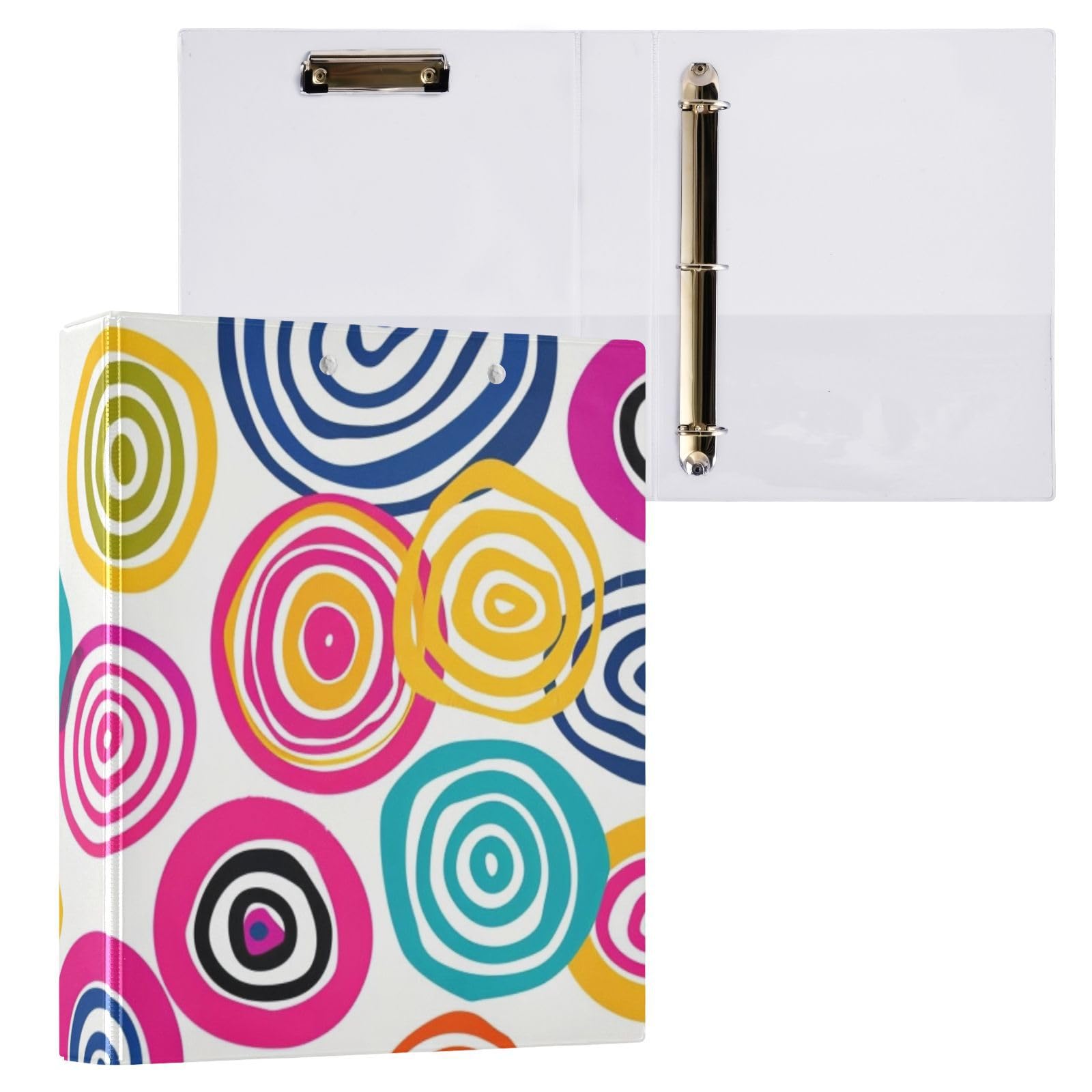 3 Ring Binder With Clipboard Phoenix Fire Wing Rainbow Glass 3 Ring ...