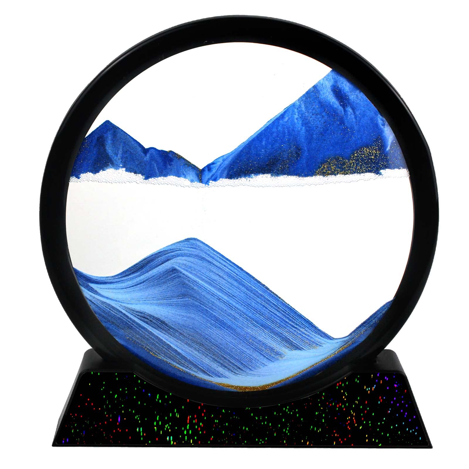 SAOTAENG Blue Kinetic Sand, Quicksand Decor, Moving Sand Art Picture ...