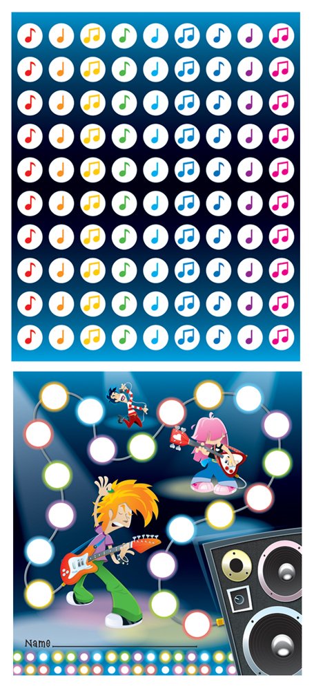 Amazon | Rock Stars Mini Incentive Charts | Carson-Dellosa Publishing ...