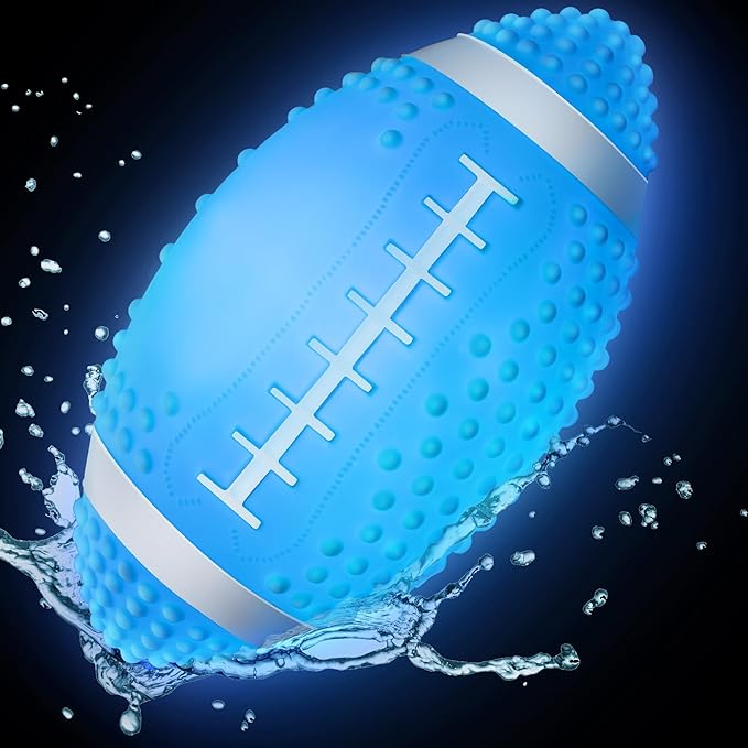 Amazon.com: Hiboom Glow in the Dark Football, 9.25 Inches Light up ...