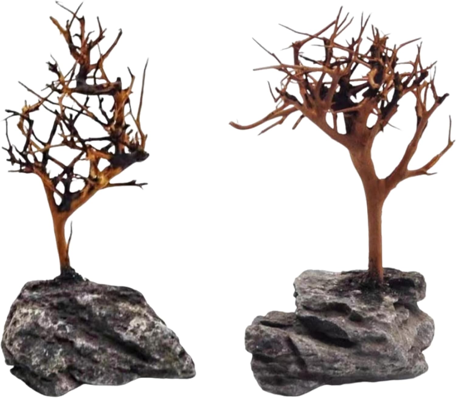 Amazon.com: YZHZOM 2pcs Small Bonsai Aquarium Tree,4-6inch,Handmade ...