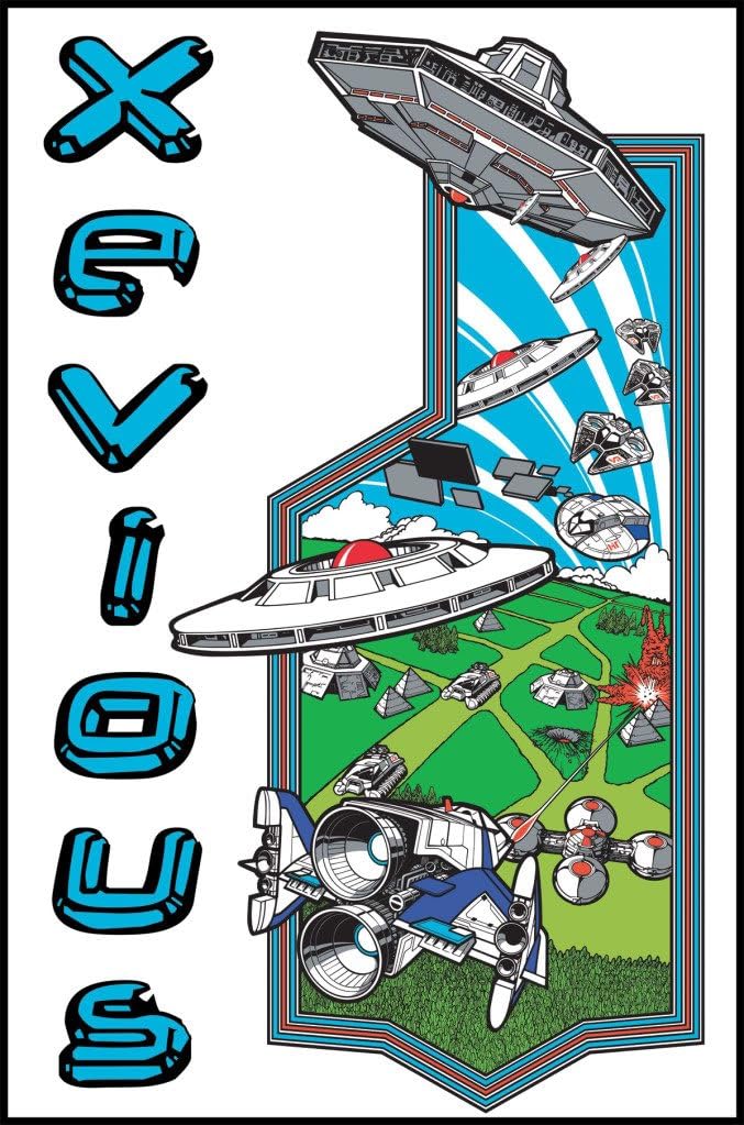 Amazon.com: Xevious Game Poster Print 16" X 24": Posters & Prints