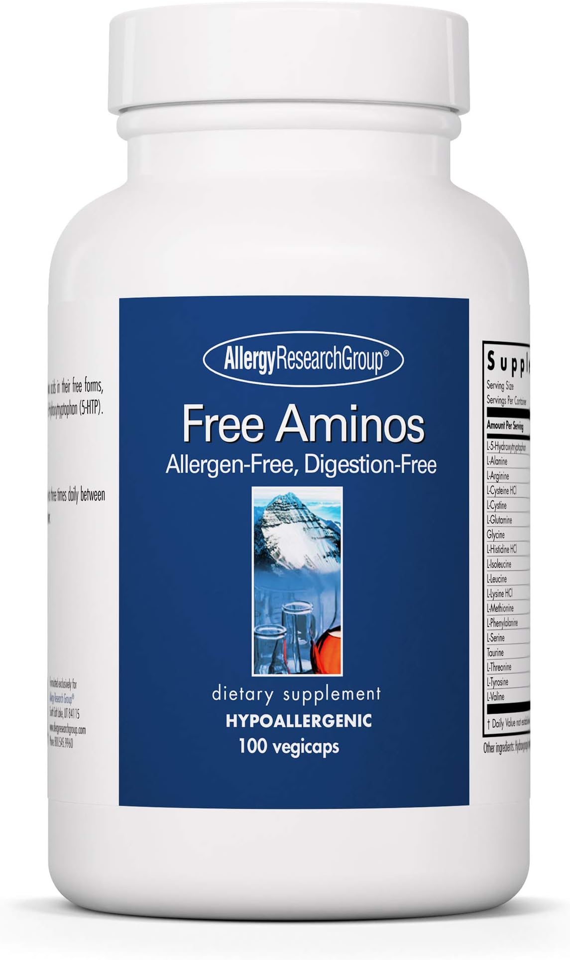Amazon.com: Allergy Research Group Free Aminos Supplement - Free Form Amino Acids, Essential ...
