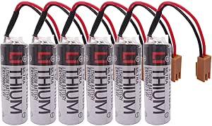 Amazon.com: BATTEMALL 6 PCS ER17500V 3.6V 2700mAh Lithium Batteries PLC ...