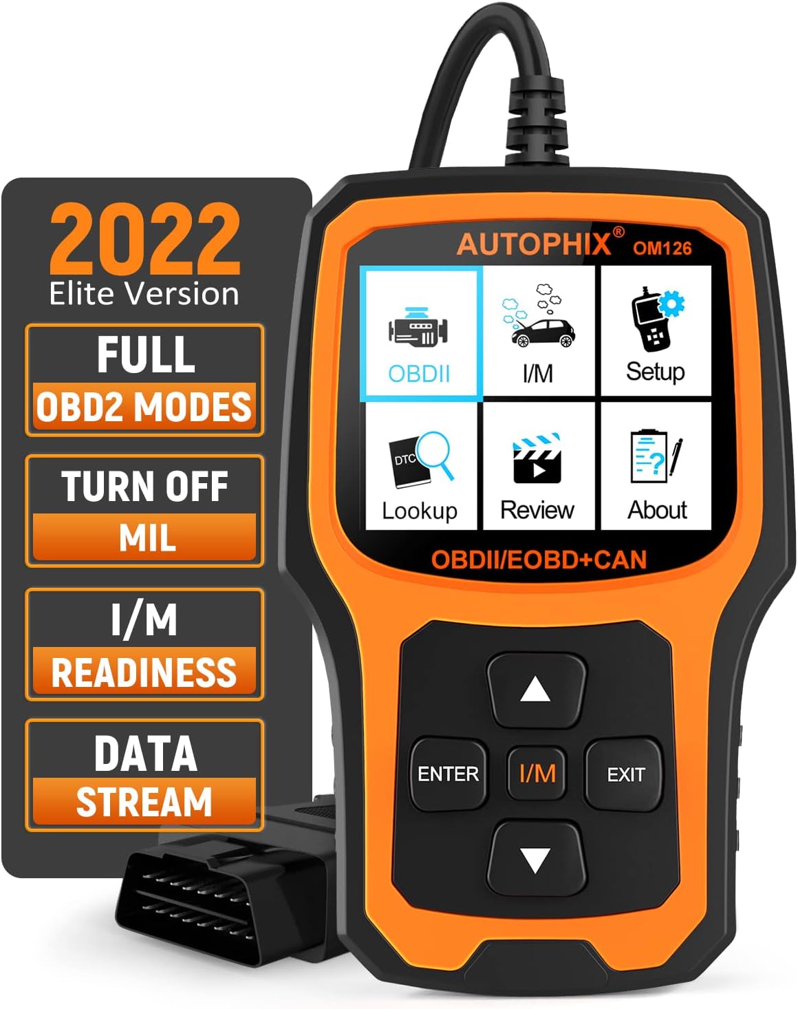 Amazon.com: AUTOPHIX Code Reader OM126 OBDII OBD2 Scanner Car Engine ...