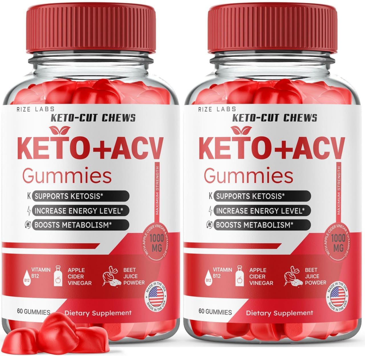 Amazon.com: (2 Pack) Keto-Cut Chews ACV Gummies - Keto-Cut Chews ...