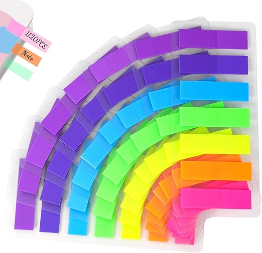 Amazon.com : Qufiiry 1120 Pcs Sticky Note Flags, Index Tabs, Book Tabs ...