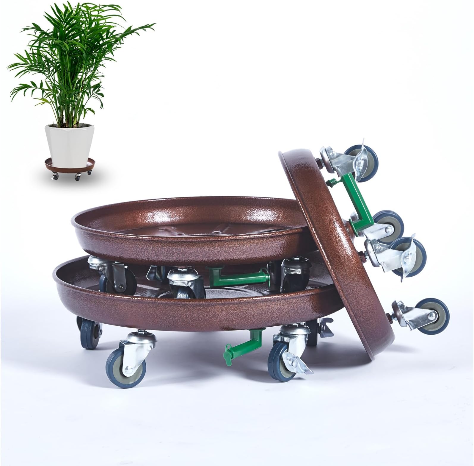Amazon.com: Kaoolaa Plant Caddy with Wheels and Drainage - Heavy Duty ...