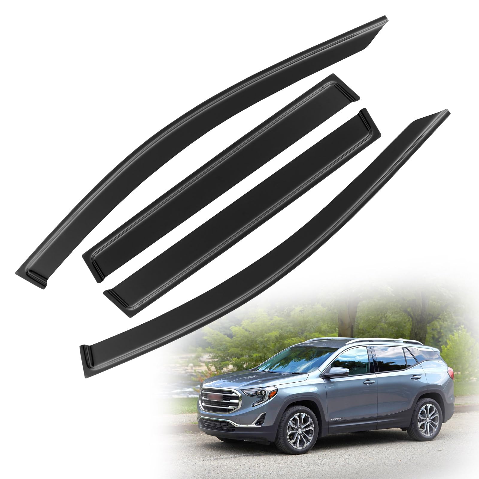 Window Rain Guards for 2018-2023 GMC Terrain, Window Visors Wind ...