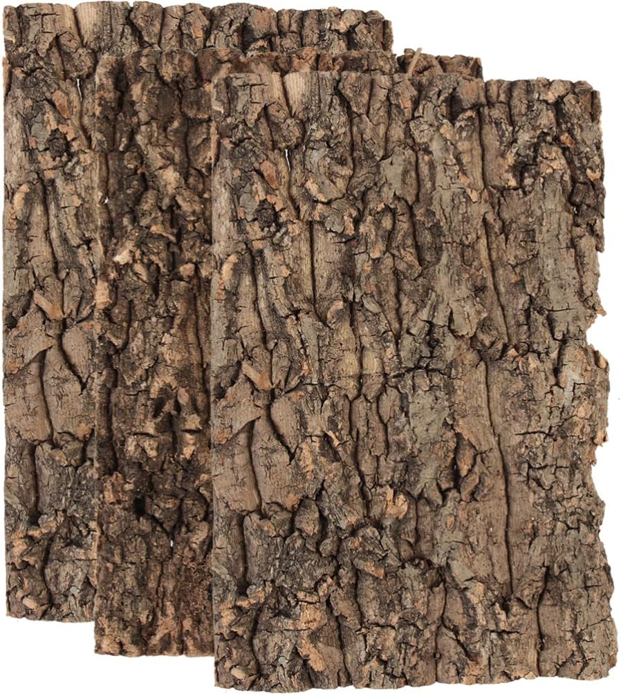 ULTECHNOVO Cork Terrarium Background, 3Pcs Cork Bark Terrarium Backdrop ...