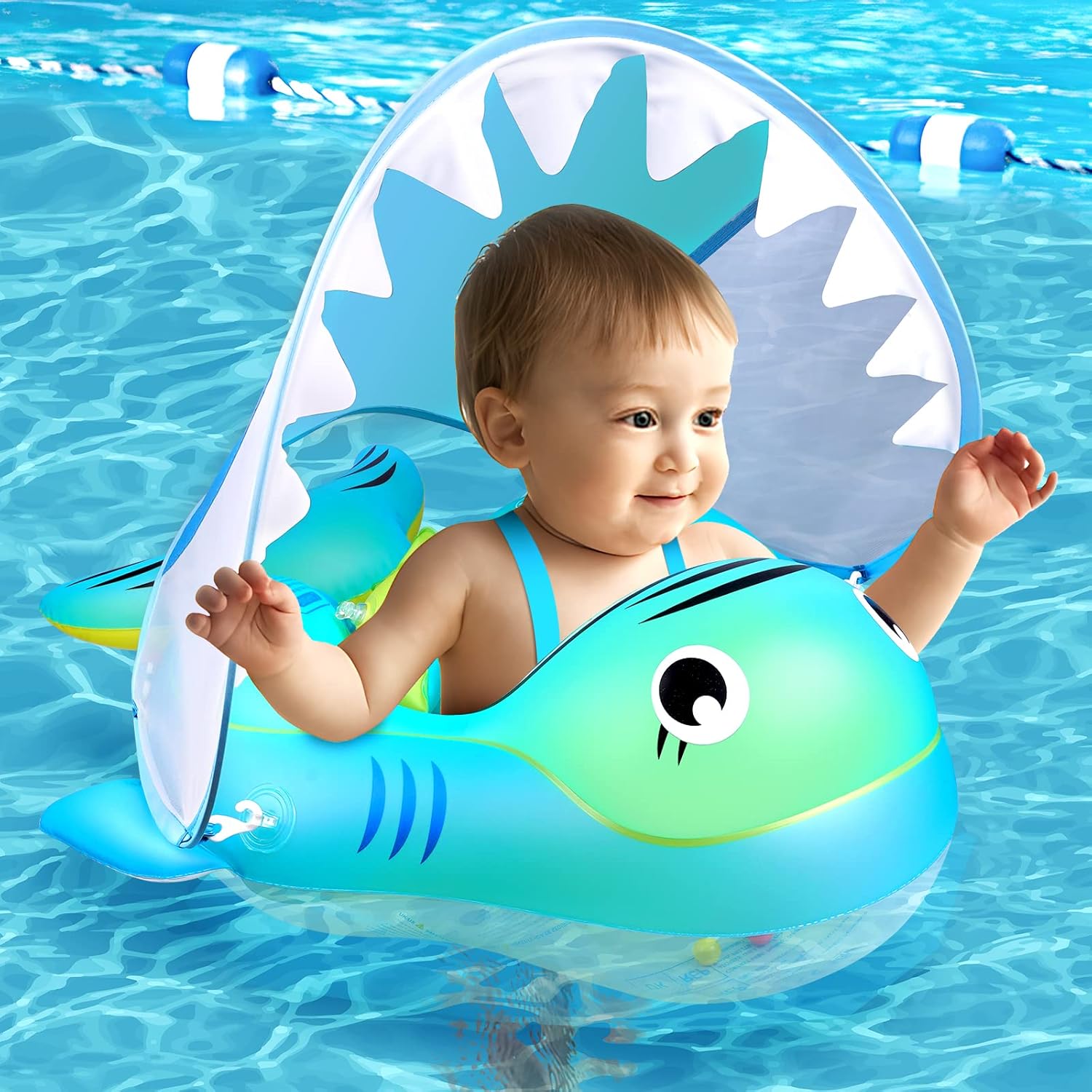 Amazon.com: Baby Swimming Float, AivaToba Inflatable Infant Swim Float ...