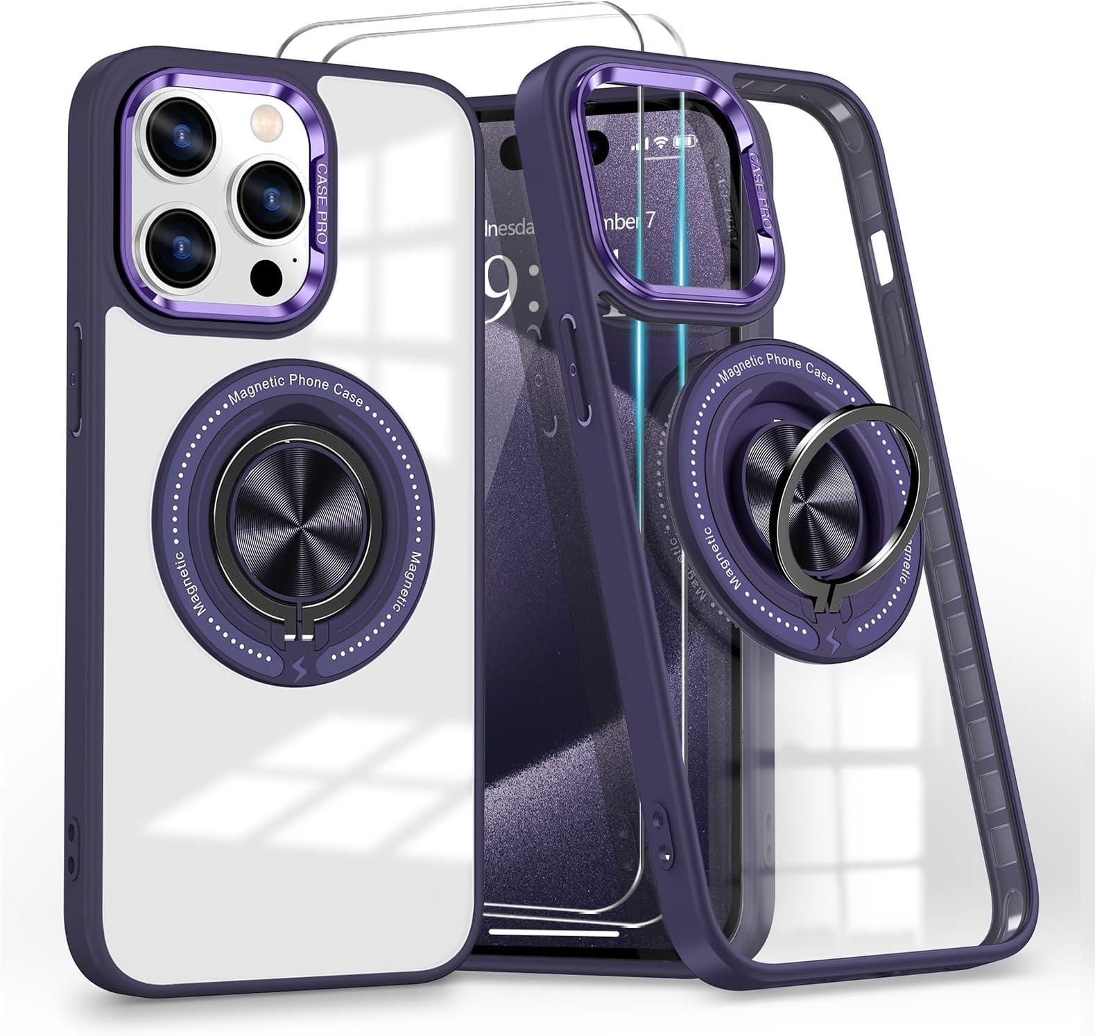 Amazon.com: ENCASED Grip Stand Case Designed for iPhone 15 Pro Max with ...