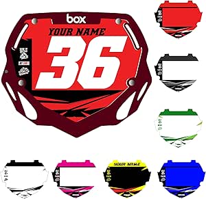 Amazon.com: Kalair GFX Custom BMX Box Two Number Plate Decals ...