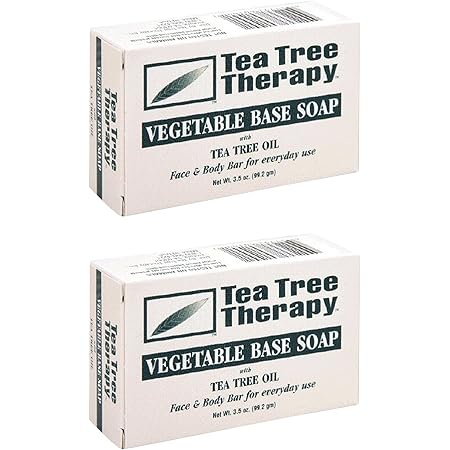 Tea Tree Therapy Vegetable Base Bar Soap, Eucalyptus, 6 Count
