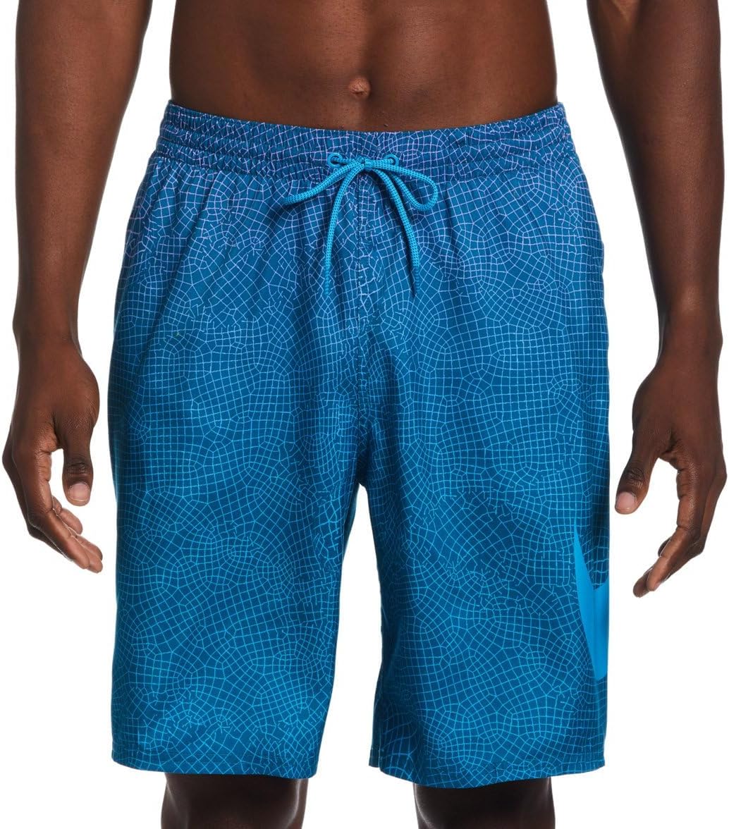 Nike Men's 9" Grid Swoosh Volley Swim Shorts Trunks (as1, Alpha, s ...