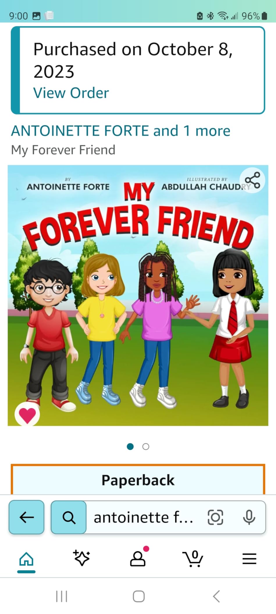 My Forever Friend: FORTE, ANTOINETTE, CHAUDRY, ABDULLAH: 9798861671446 ...