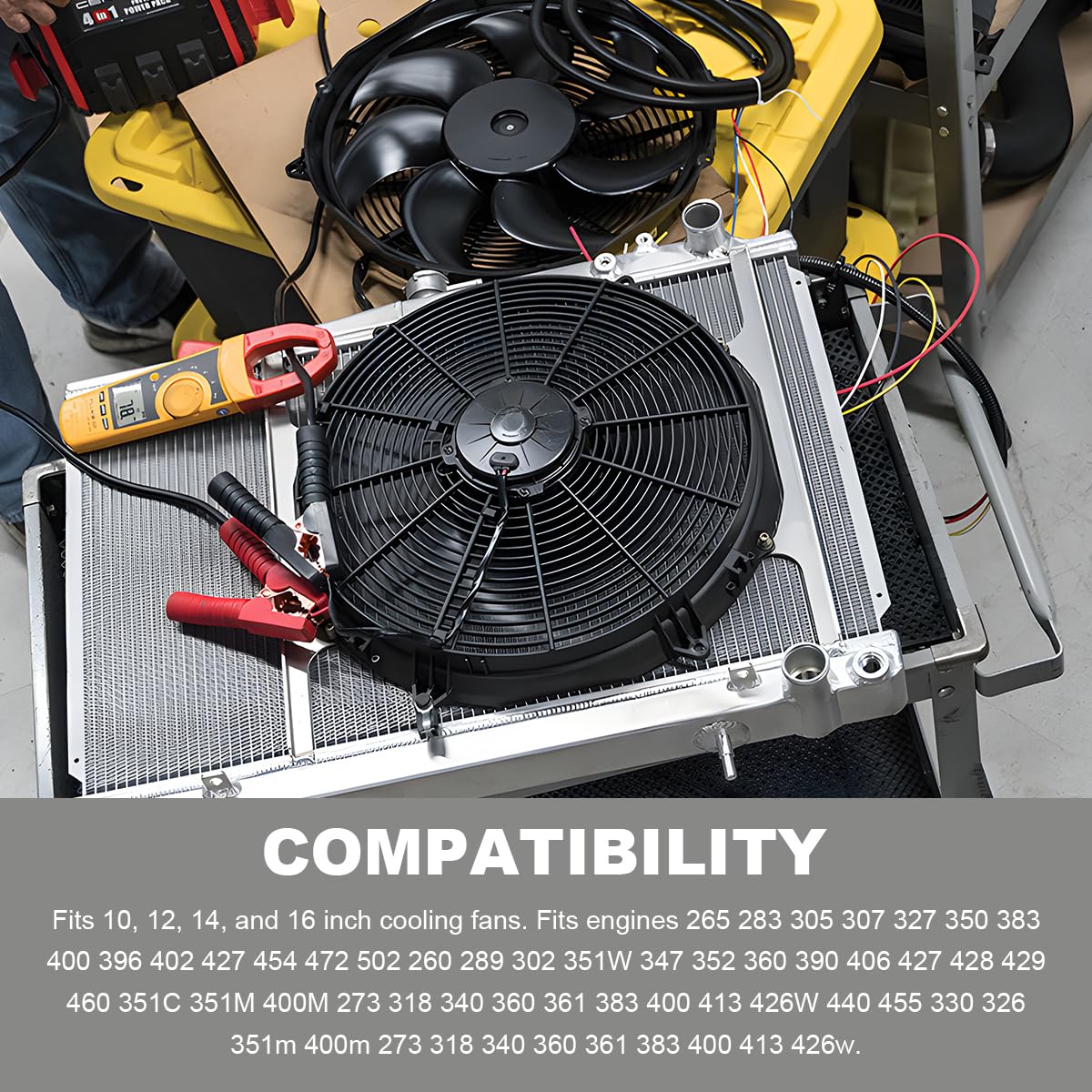 Snapklik.com : Electric Fan Relay Kit, 40 AMP Cooling Fan Relay ...