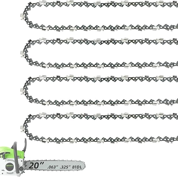 Amazon.com : 20 Inch Chainsaw Chain For Stihl .325" Pitch, 063" Gauge, 81 Drive Links Fits Stihl ...