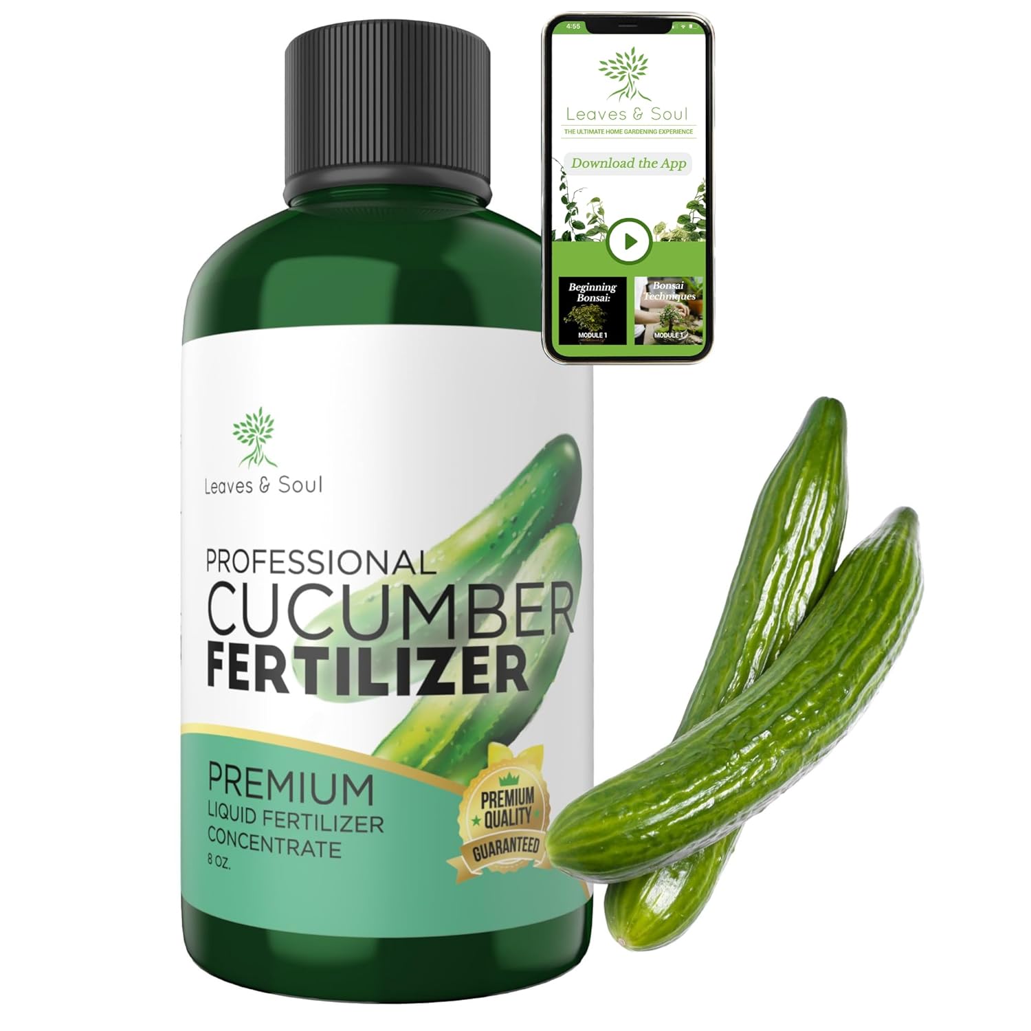 Amazon.com : LEAVES AND SOUL Professional Liquid Cucumber Fertilizer ...