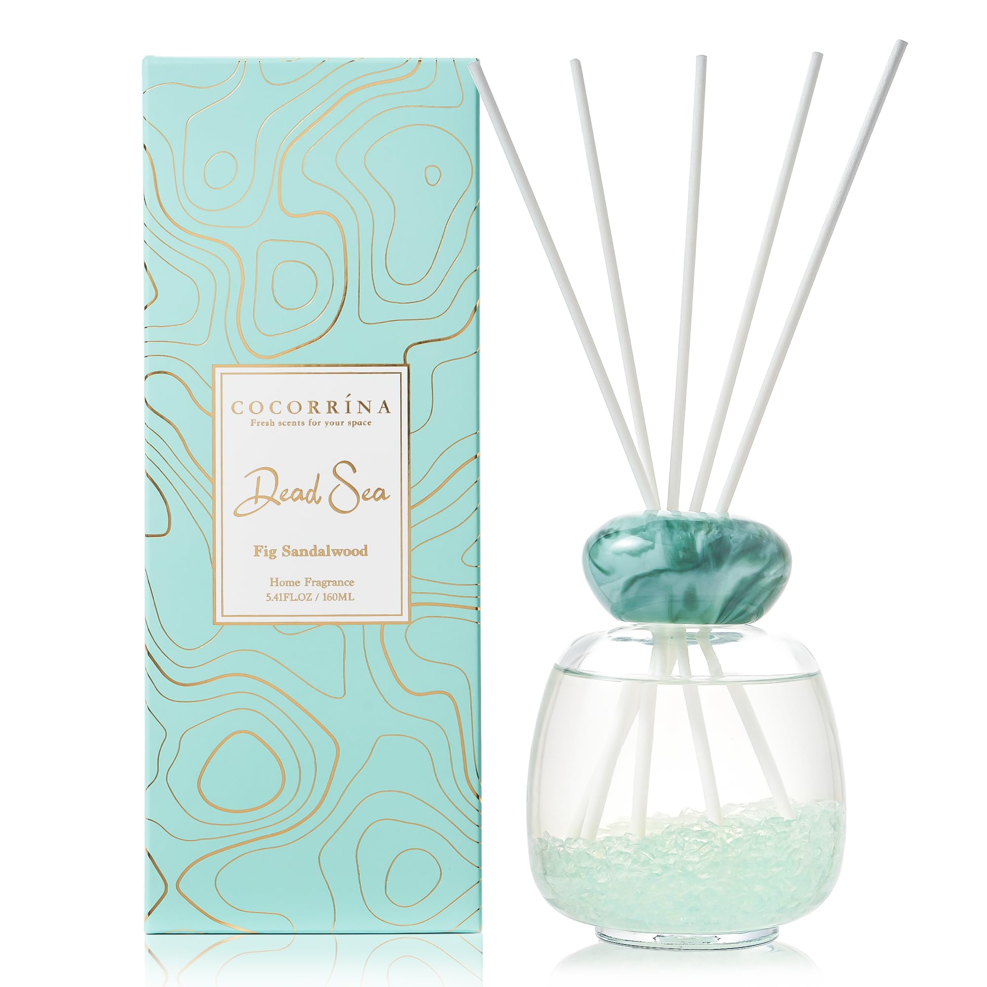 Cocorrína Reed Diffuser 160ml - Fig Sandalwood Scent with 8 Fragrance ...