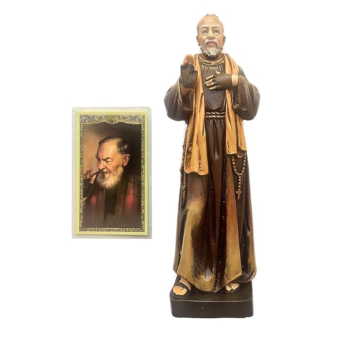 Buy Catholic 8" Saint Padre Pio Statue by Toscana Milagros- Avalon ...