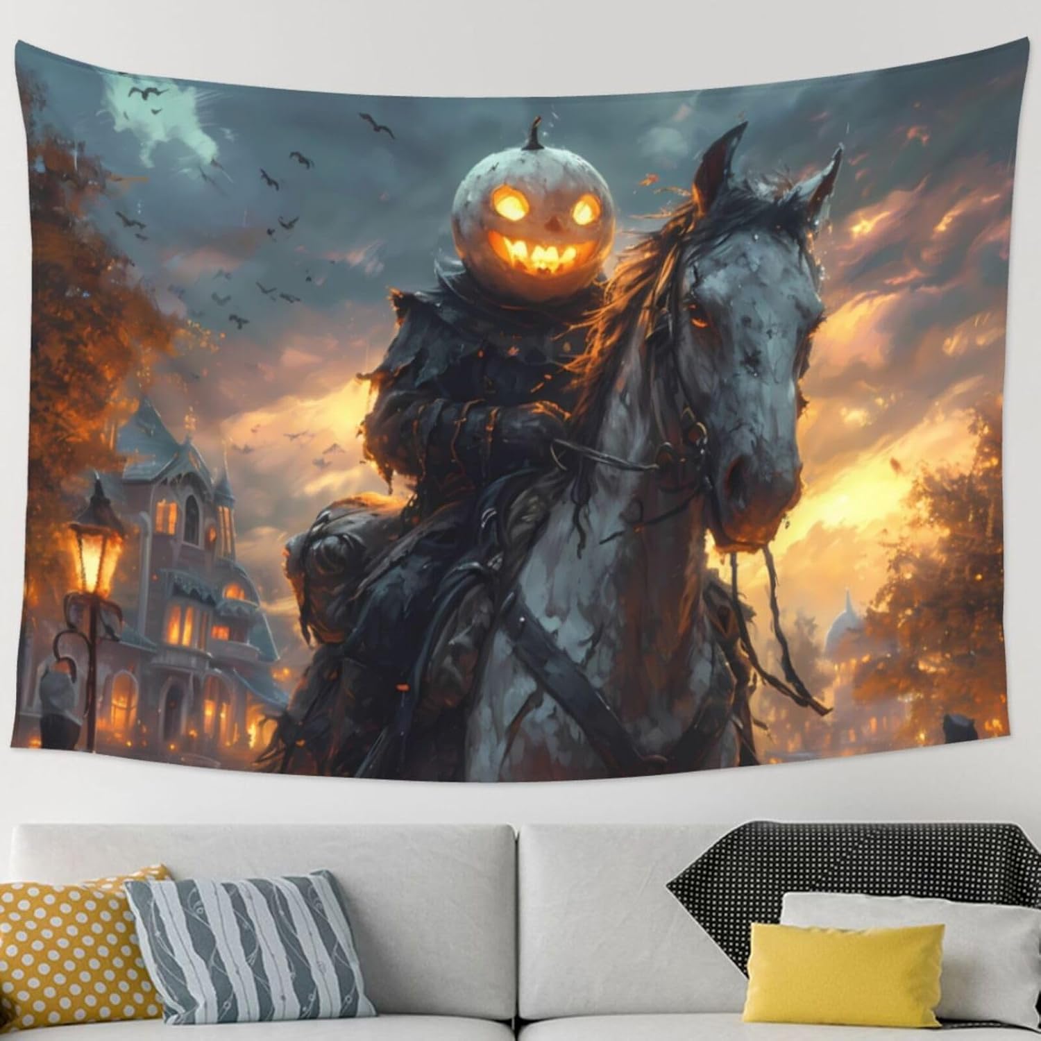 Amazon.com: Buewutiry Halloween Headless Horseman Ride Halloween ...