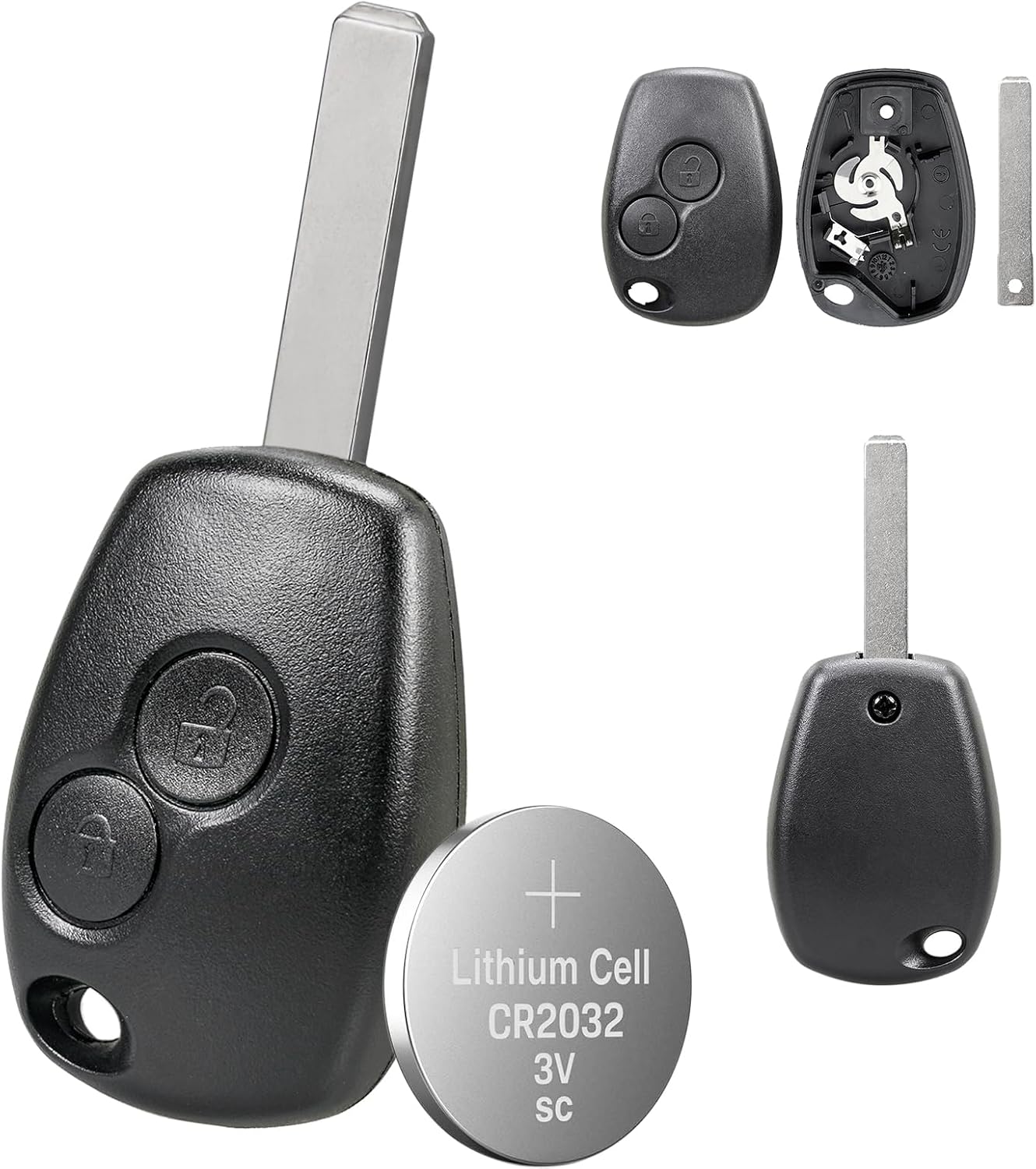 2 Buttons For Vauxhall Vivaro Renault Clio Master Traffic Twingo Kangoo ...