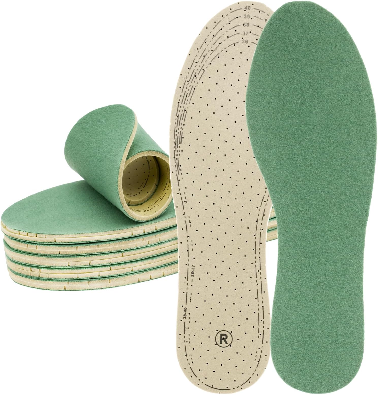 Amazon.com: 8 Pairs 3D Shoe Insoles Inserts Women Men, Sponge Insoles ...