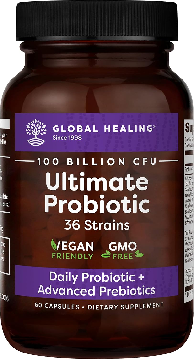 Amazon.com: Global Healing Ultimate Probiotic Blend Supplement ...